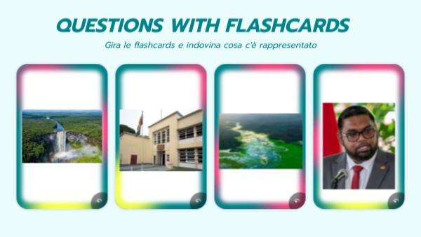 Questions with flashcards | Genially