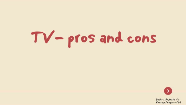 TV- pros and cons | Genially
