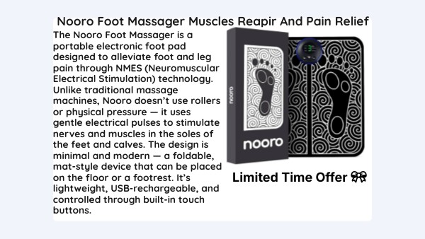 Nooro Foot Massager Muscles Reapir And Pain Relief | Genially