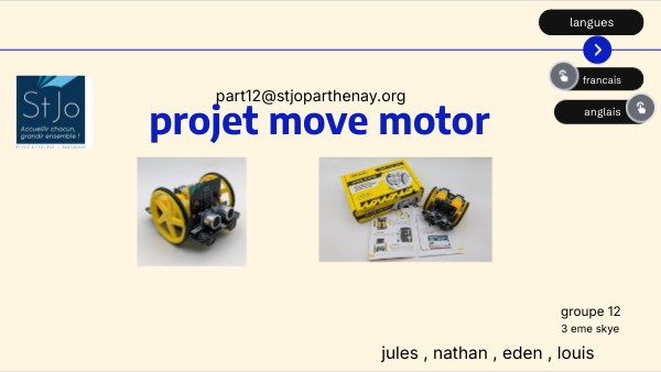 projet move motor | Genially
