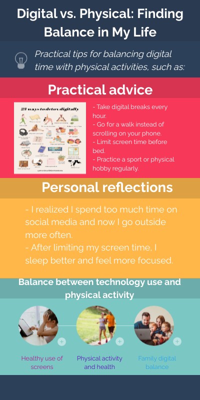 Digital vs. Physical: Finding Balance in My Life | Genially