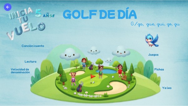 Golf de día G/ga, gue, gui, go, gu | Genially