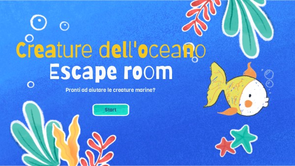 Genially_copy - Creature dell'oceano Escape room | Genially