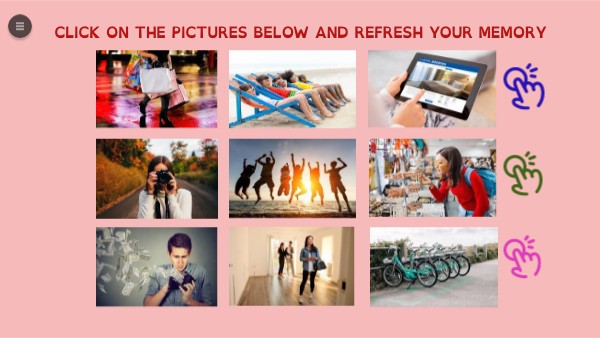 CLICK ON THE PICTURES BELOW AND REFRESH YOUR MEMORY | Genially