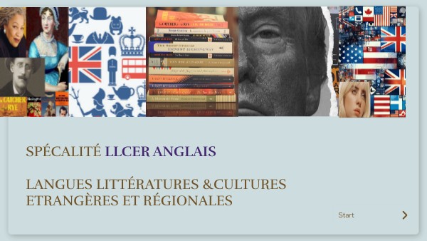 Première LLCER - Programme de la spécialité | Genially