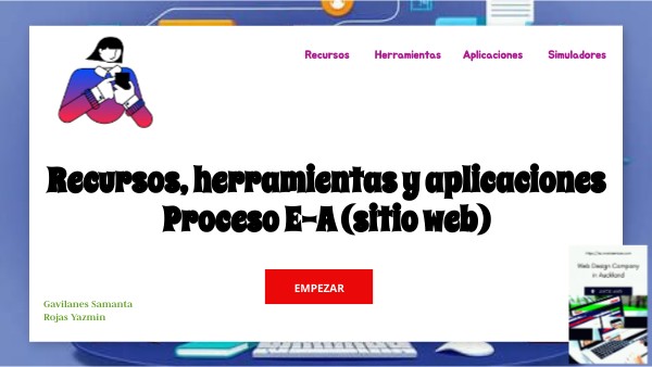 Recursos, herramientas y aplicaciones Proceso E-A (sitio web) | Genially