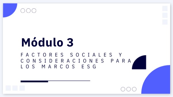 Modulo 3 ESG | Genially