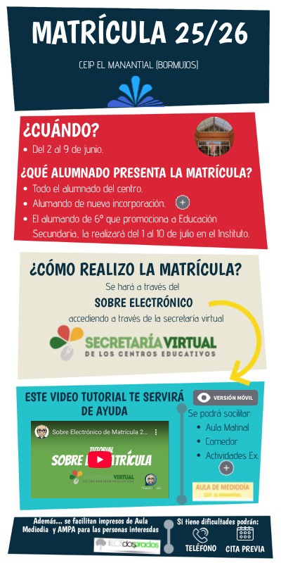 MATRÍCULA 25/26 | Genially