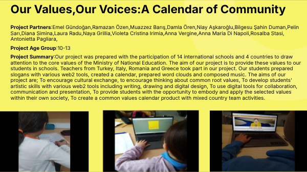Our Values,Our Voices:A Calendar of Community | Genially