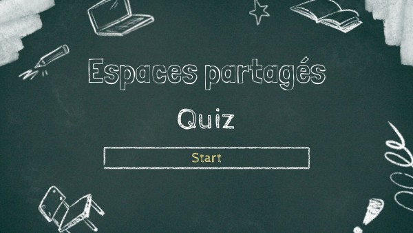 Espaces partagés QUIZ | Genially