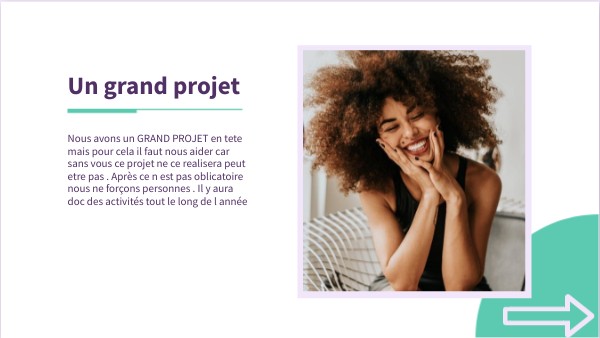 Un grand projet | Genially