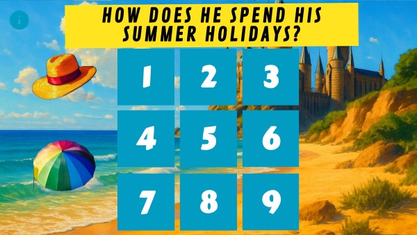 How does he spend his summer holidays? | Genially