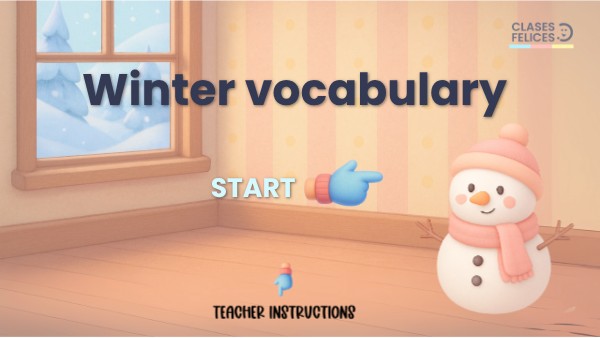 Winter vocabulary | Flashlides | Genially
