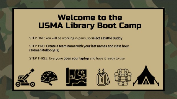 Library Boot Camp for Instructors 2025 | Genially