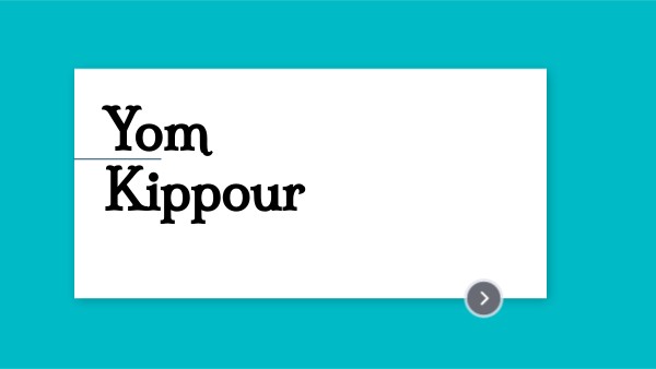 Yom kippour complet | Genially