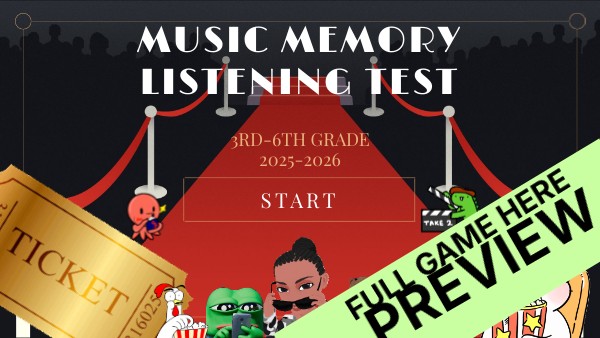 PREVIEW- Music Memory Listening Test | Genially