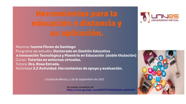 Act_2_1_Herramientas para la educación a distancia y su aplicación | Genially