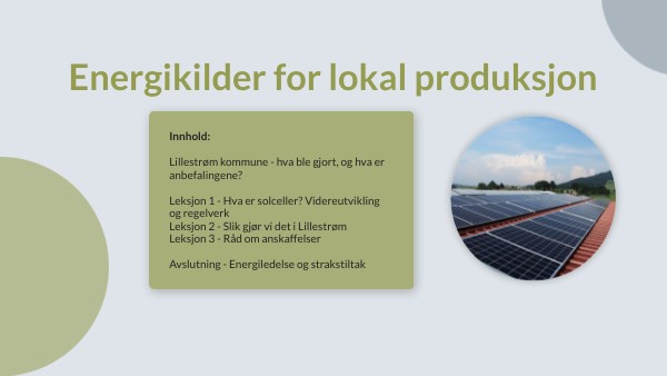 Modul 2 - Produksjon av energi | Genially