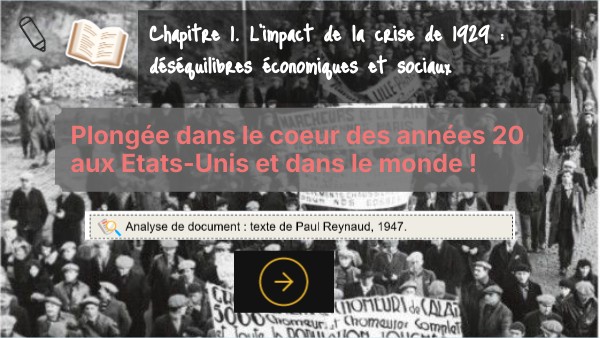 Plongée dans le monde des année 1930's | Genially