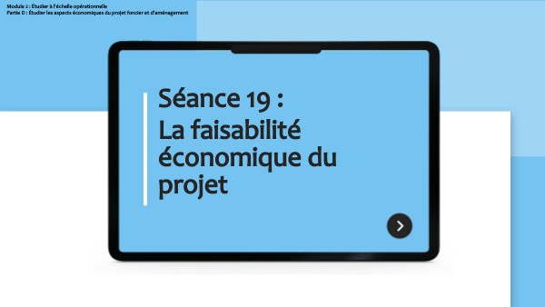 Séance 19 : La faisabilité économique du projet (8) | Genially