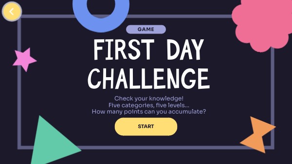First Day Challenge 6e Genially