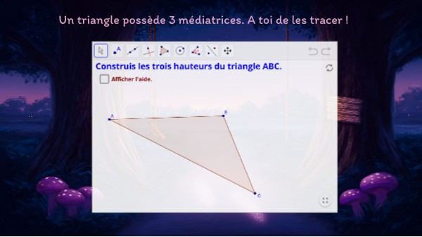 Un triangle possède 3 médiatrices. A toi de les tracer ! | Genially