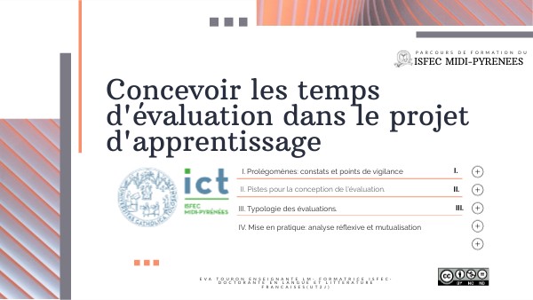 Concevoir les temps d'évaluation dans le projet d'apprentissage | Genially