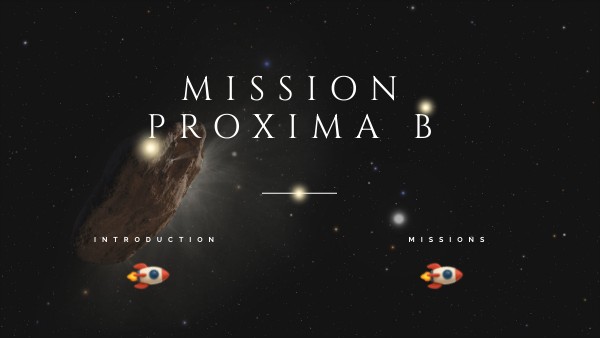 Mission Proxima B | Genially