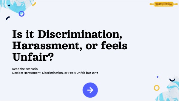 Is it Discrimination, Harassment, or feels Unfair? Employee | Genially