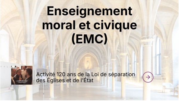 6ème. Enseignement moral et civique (EMC) | Genially