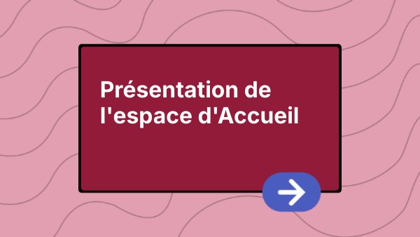 Présentation de l'espace d'Accueil | Genially