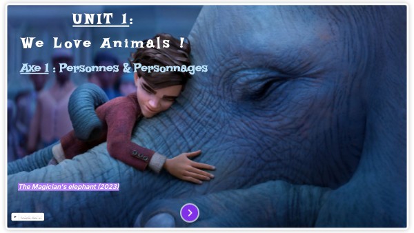 UNIT 1 WE LOVE ANIMALS | Genially