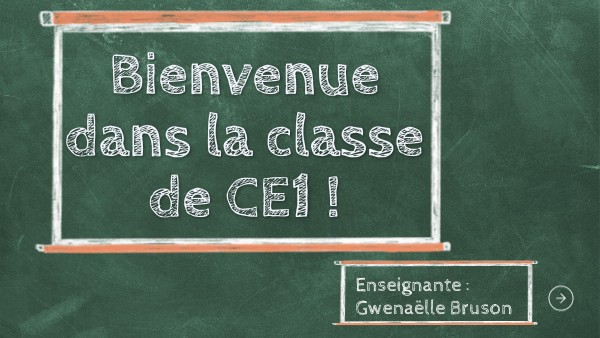Bienvenue dans la classe de CE1 ! | Genially