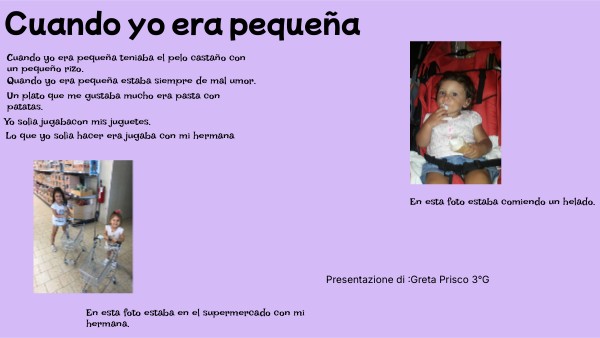 Cuando yo era pequeña | Genially