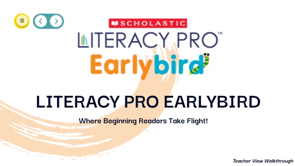 Literacy Pro Earlybird Walkthrough | Genially
