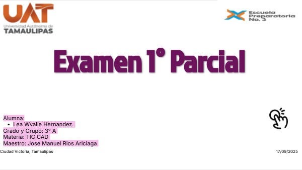 Examen 1° Parcial | Genially