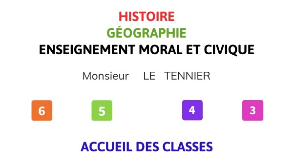2 - ACCUEIL CLASSE 5ème | Genially