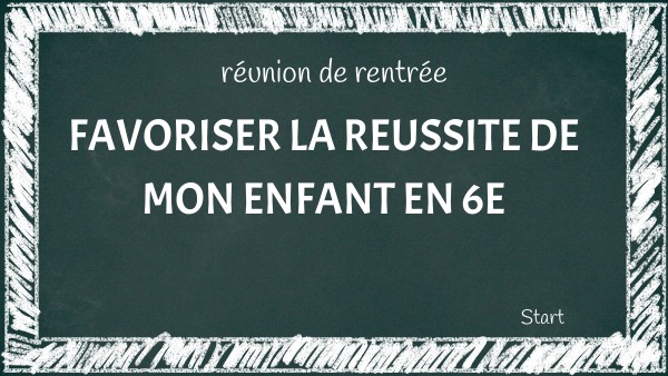 Réunion rentrée de 6e | Genially