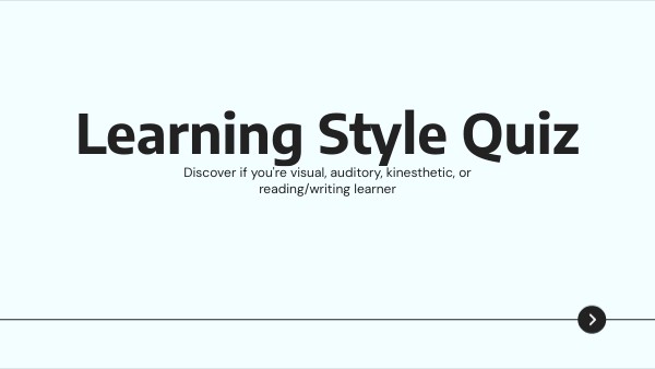 Learning Style Quiz | Genially