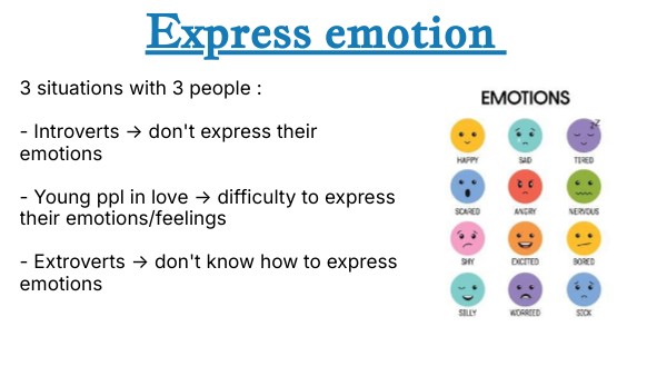 Express emotion | Genially