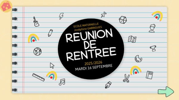 REUNION DE RENTREE | Genially