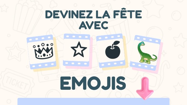 MYP Unité 6 Leçon A - devinez la fête avec emojis | Genially