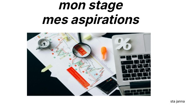mon stage mes aspirations | Genially