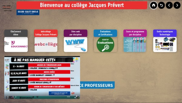 Bienvenue au collège Jacques Prévert | Genially