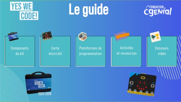 Guide Yes We Code! - 2025-2026 | Genially