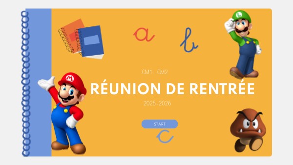 REUNION DE RENTREE 2025-2026 | Genially