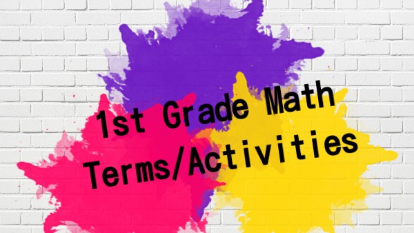 1st Grade Math Terms/Activities | Genially