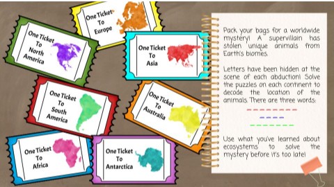 Copy of Biomes Escape Room - Levels of Ecosystems Review | Genially
