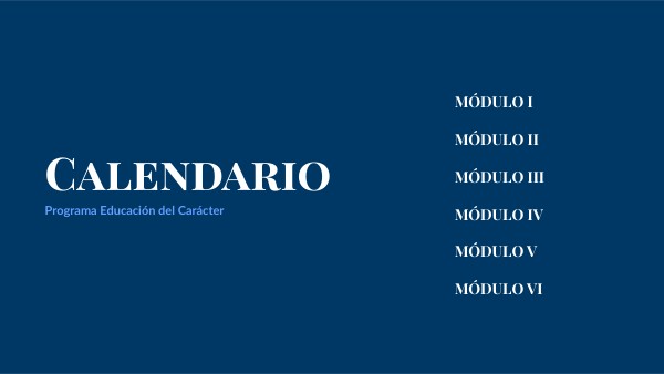 Calendario- Especialista | Genially