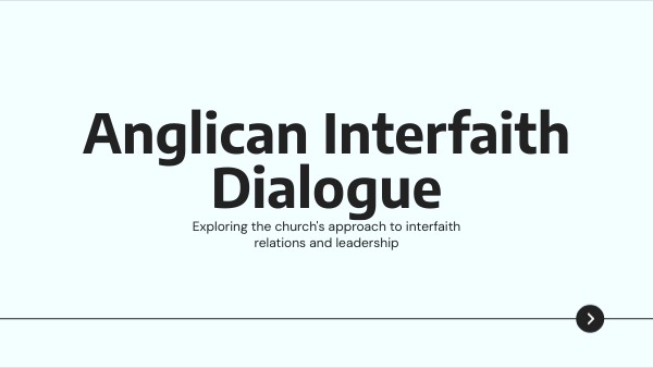 Anglican Interfaith Dialogue | Genially